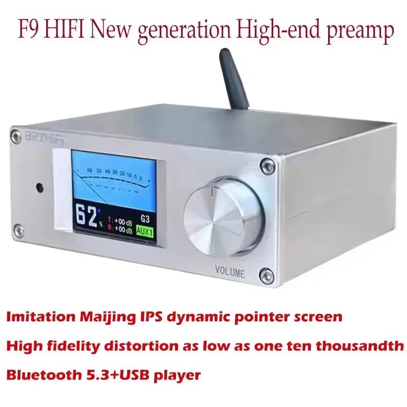 AIYIMA SMSL F9 HIFI Предусилитель Bluetooth 220V, 1 preamp
