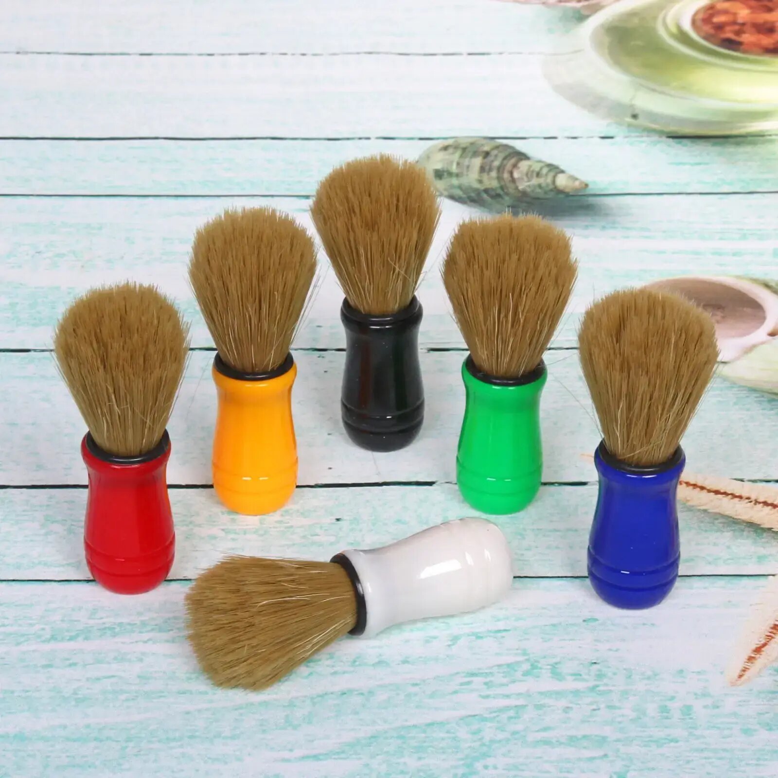 Помазок для бритья в пластиковой коробке «Томас», 8,5см, 1 шт, разноцветный