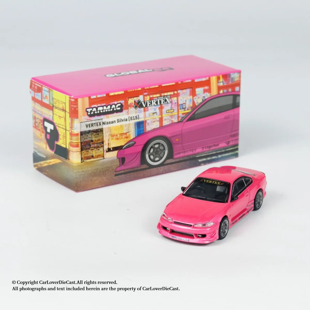 Tarmac Works 1:64 VERTEX Nissan Silvia S15 Модель автомобильного сплава