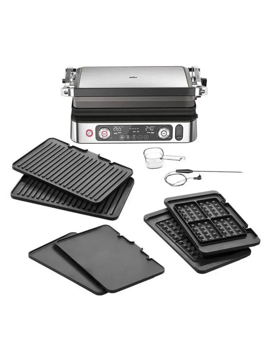 Электрогриль Braun MultiGrill 9 Pro CG9167 (Цвет: Серебристый)