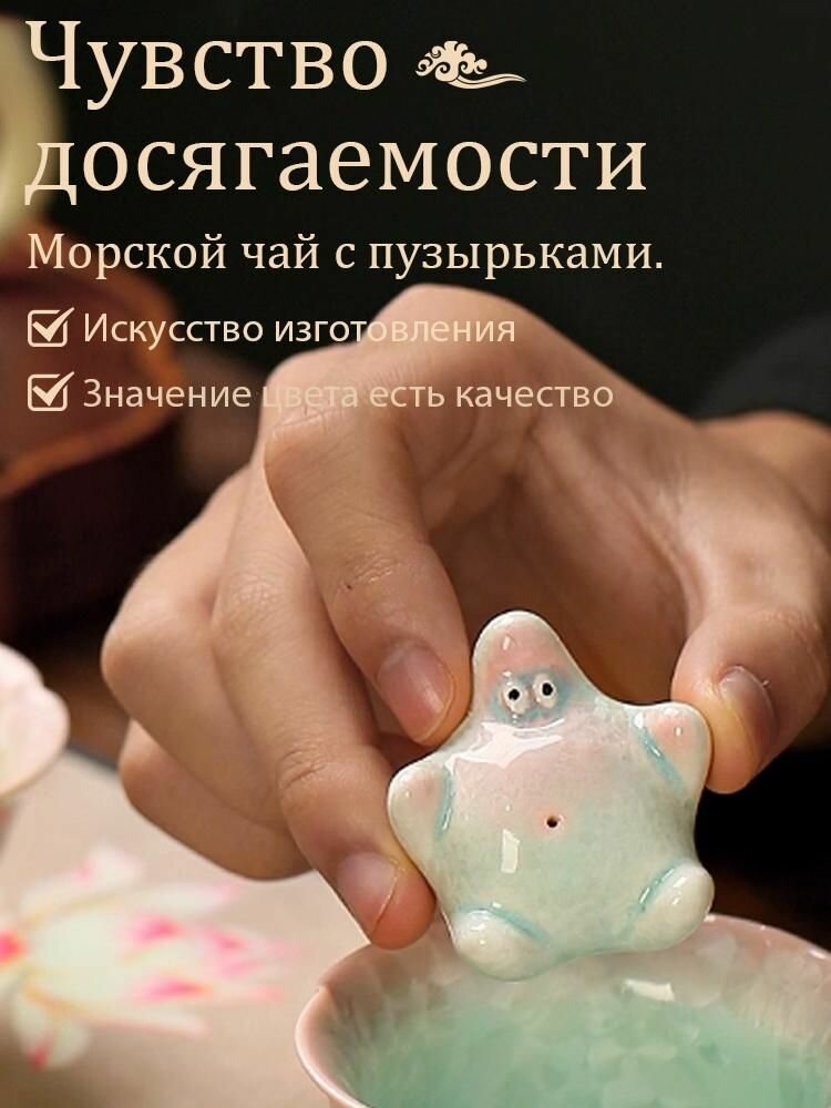 Керамическая морская звезда - чайный питомец