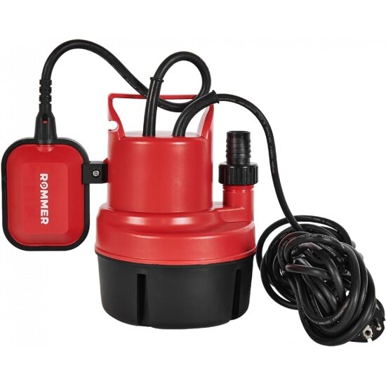 Насос дренажный Rommer OPTIMA, H-6м, Q-4.5м3/ч, кабель 10м, 250 Вт