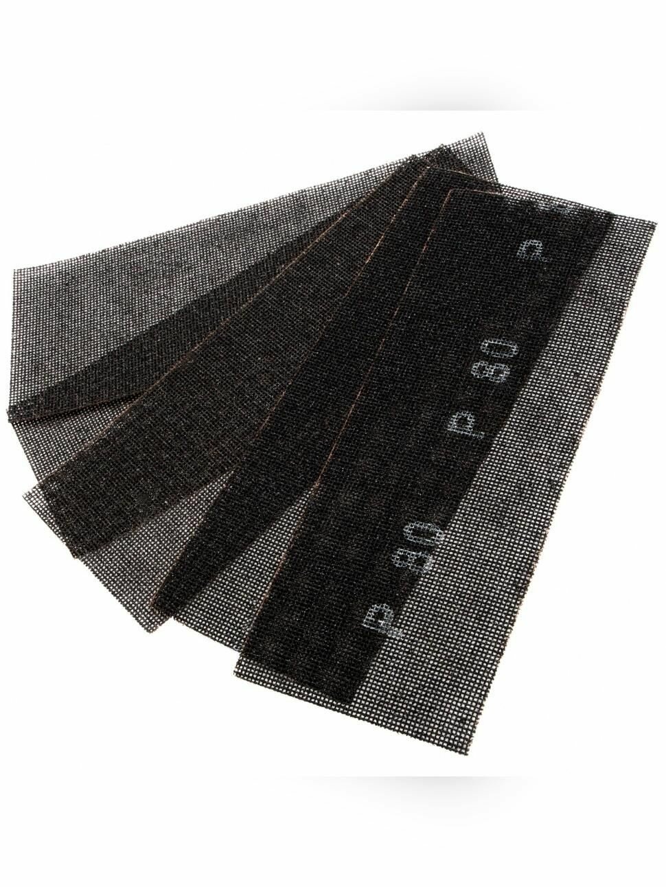 Сетка абразивная, P 80, 115 х 280 мм, 5 шт Denzel 75169