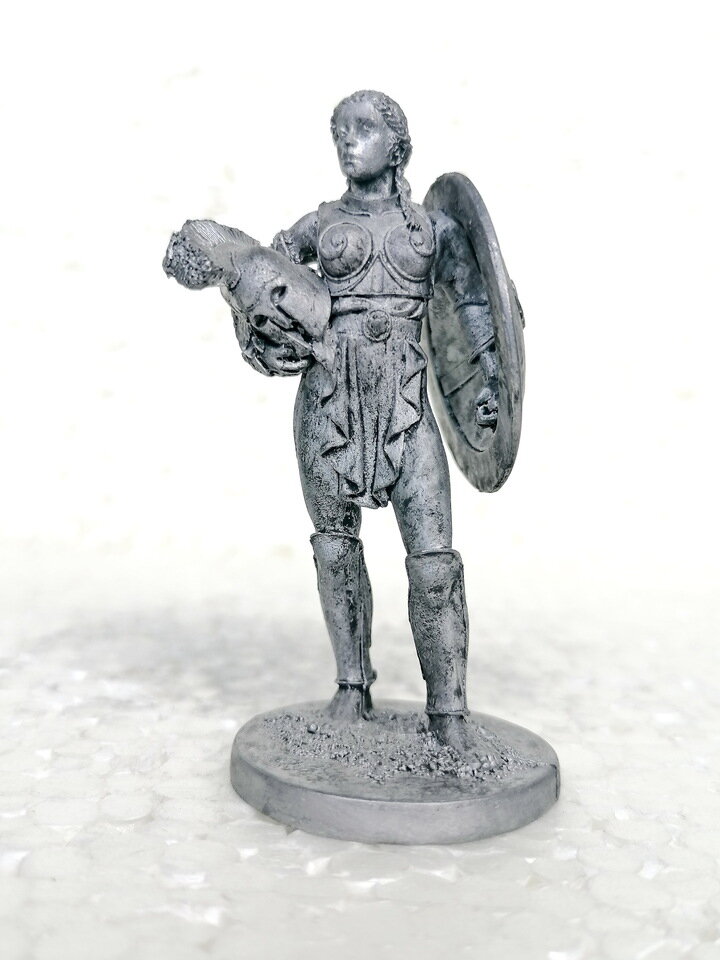 Статуэтка - Фигурка "Япония, Самурай в соломенной накидке, 16 век, оловянный солдатик, 54 мм"