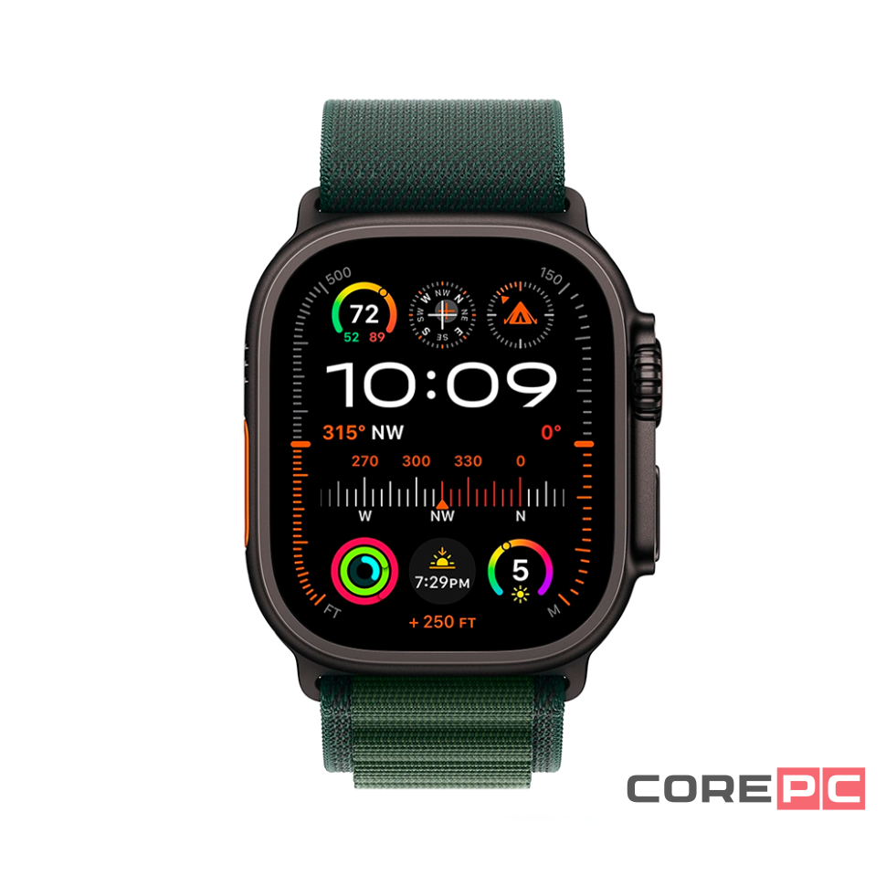 Умные часы Apple Watch Ultra 2 (2024) 49mm Black Titanium Case with Dark Green Alpine Loop (L)