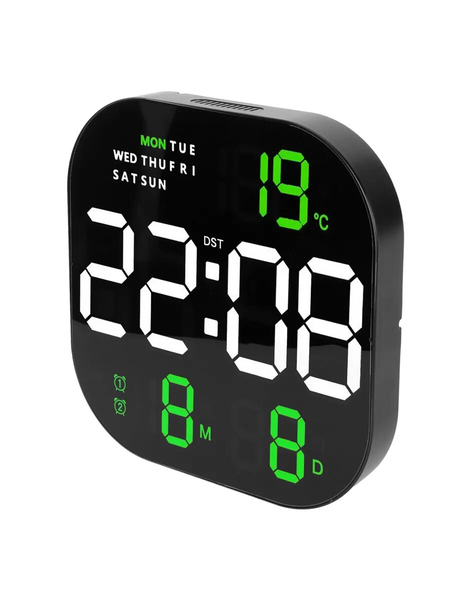 Цифровые часы с большим экраном, светодиодный USB, 5 В,