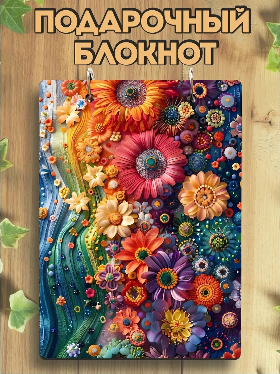 Подарочный блокнот "Цветы"