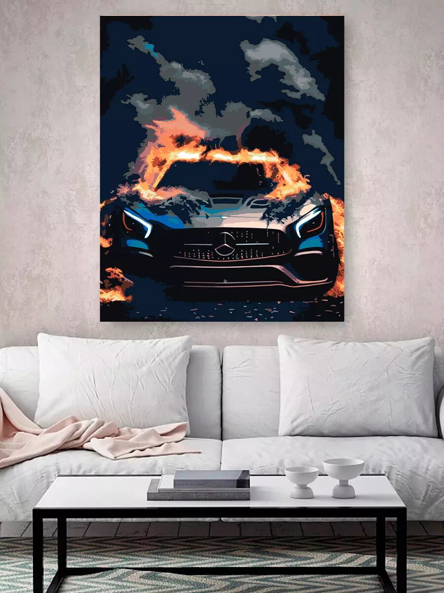 Картина по номерам Мерседес