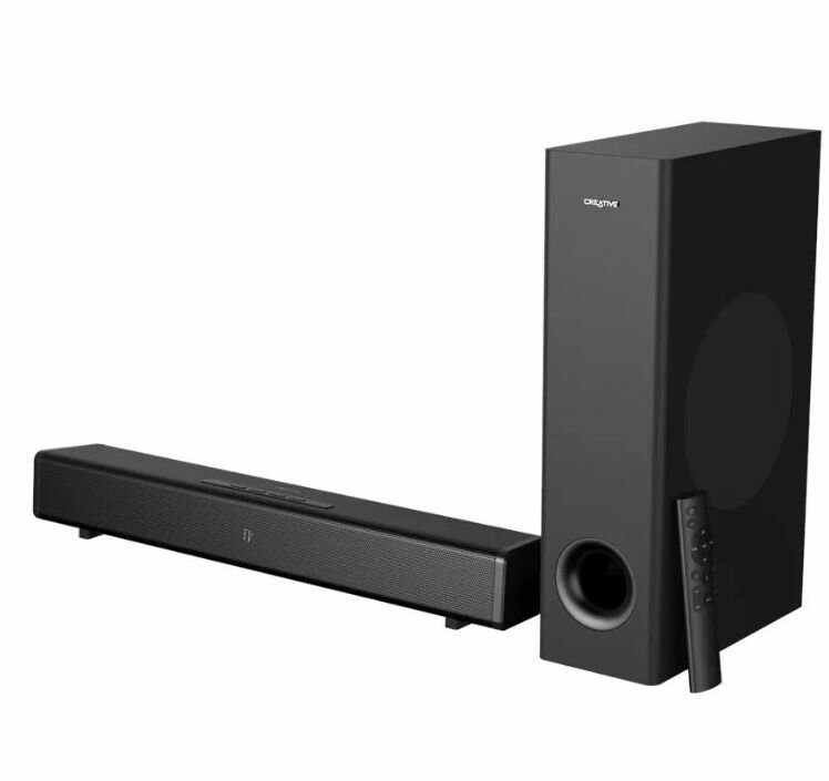 Колонки 2.1 Creative Stage 360 (51MF8385AA000) черный - 120 Вт, Bluetooth, пульт ДУ, питание - сеть 220 В