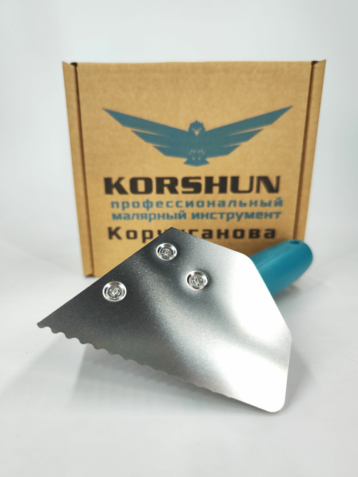 Шпатель Корчуганова зубчатый для внутренних углов Korshun