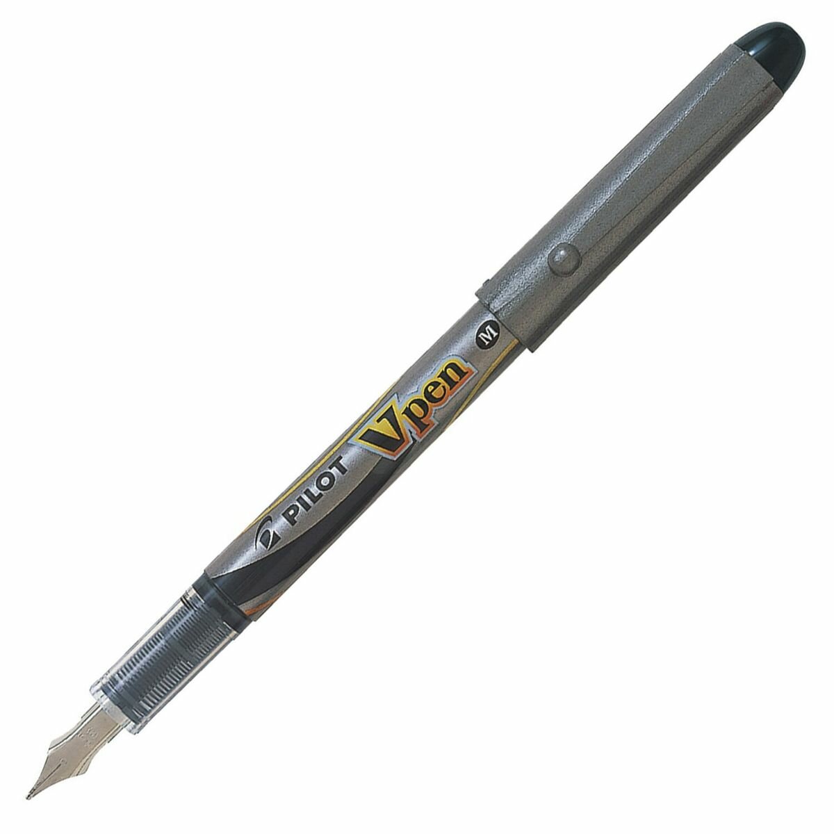 Ручка перьевая Pilot V-Pen, толщина 0,58мм, черная, одноразовая (SVP-4M-B), 1шт.