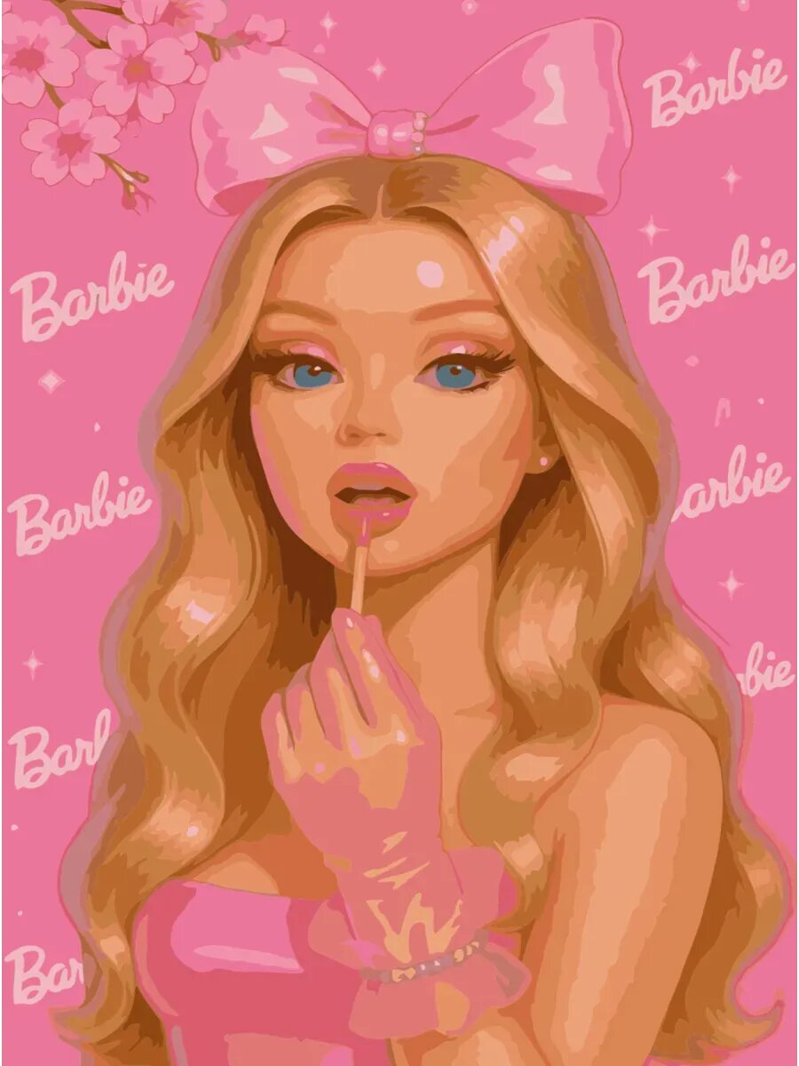 Картина по номерам барби