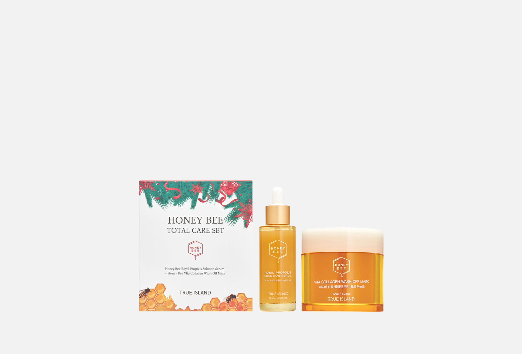 Подарочный набор для ухода за кожей TRUE ISLAND Honey bee total care set