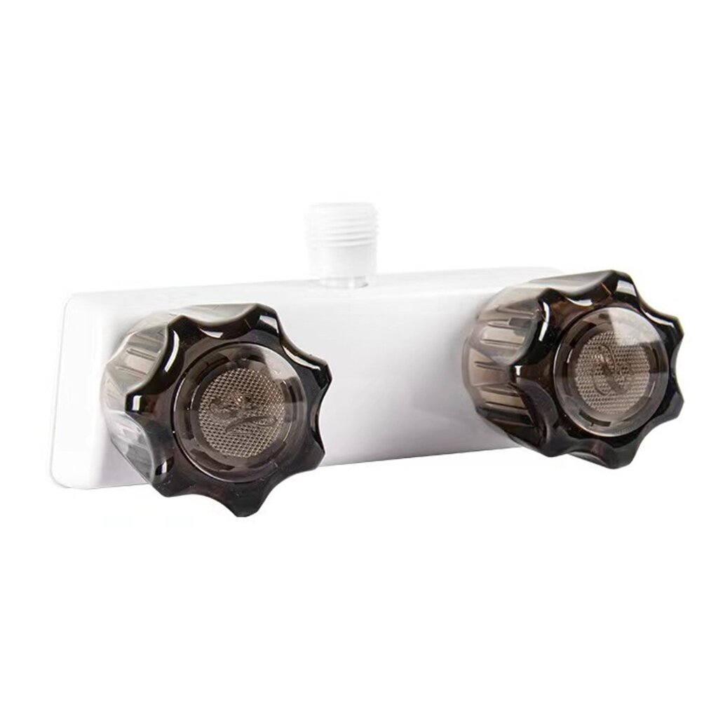 Смеситель для душа с Двойными Ручками Смеситель для автомобиля Для отдыха Простая установка Идеально подходит для Внутренних и Наружных Душевых кабин Кемперов