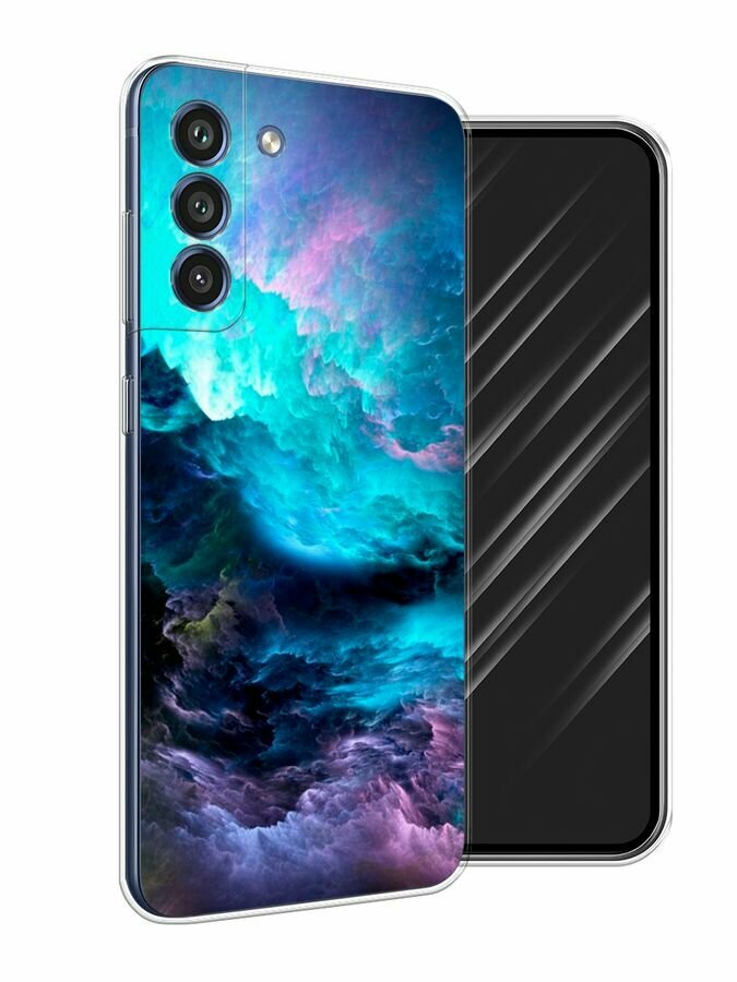 Чехол на Samsung Galaxy S21 FE 5G / Самсунг Галакси S21 FE с принтом "Бирюзовое небо"