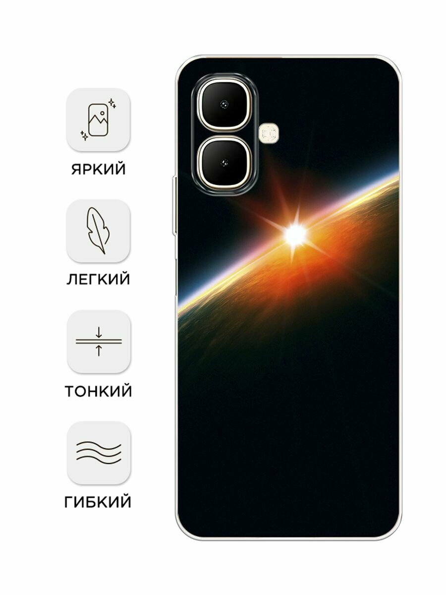 Чехол на Infinix Smart 10 / Инфиникс Смарт 10 с принтом "Космос 9" — фото 1