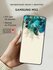 Чехол на Samsung Galaxy M52 / Самсунг Галакси M52 с принтом Перья голубого цвета