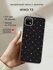Чехол на Wiko T3 / Вико Т3 с принтом "Черный фон и сердечки"