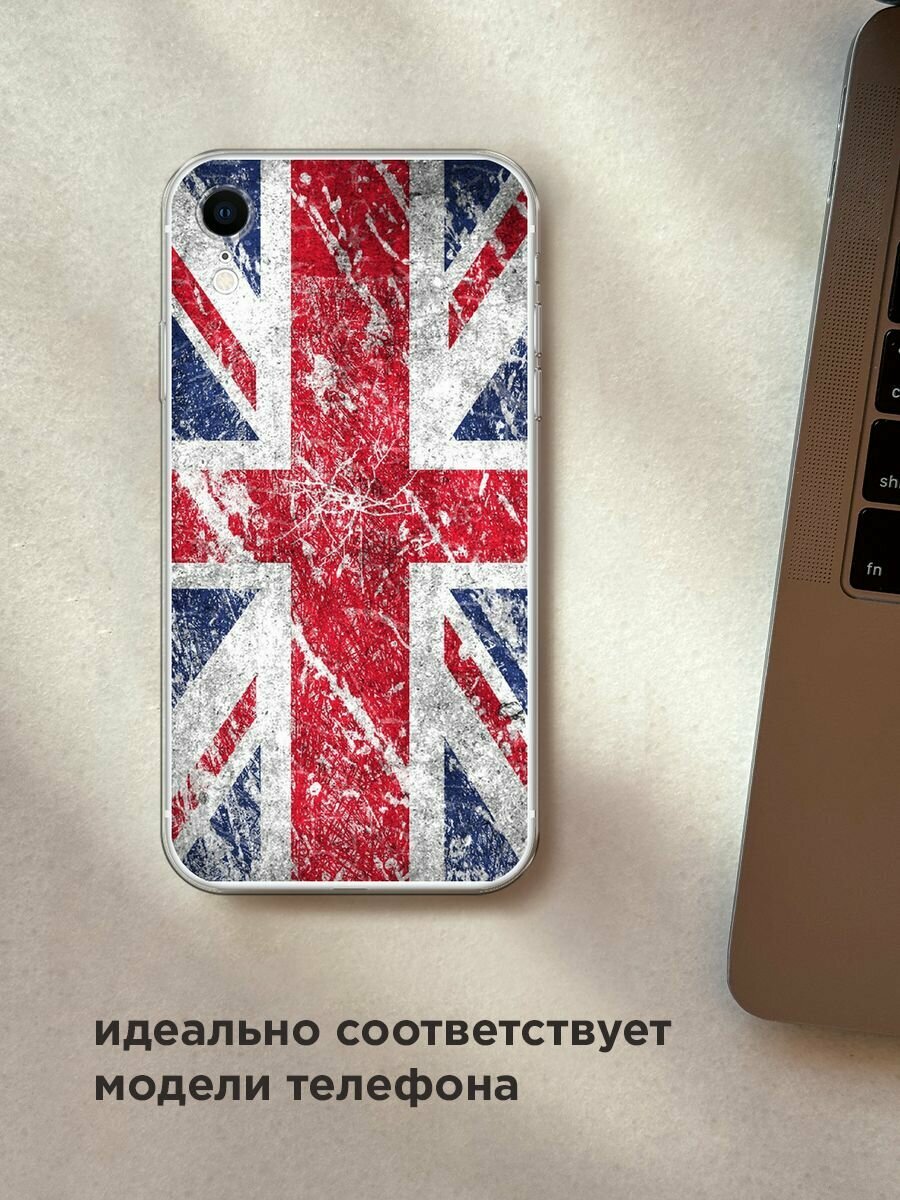 Чехол на Apple iPhone XR / Айфон XR с принтом "Флаг британский" — фото 1