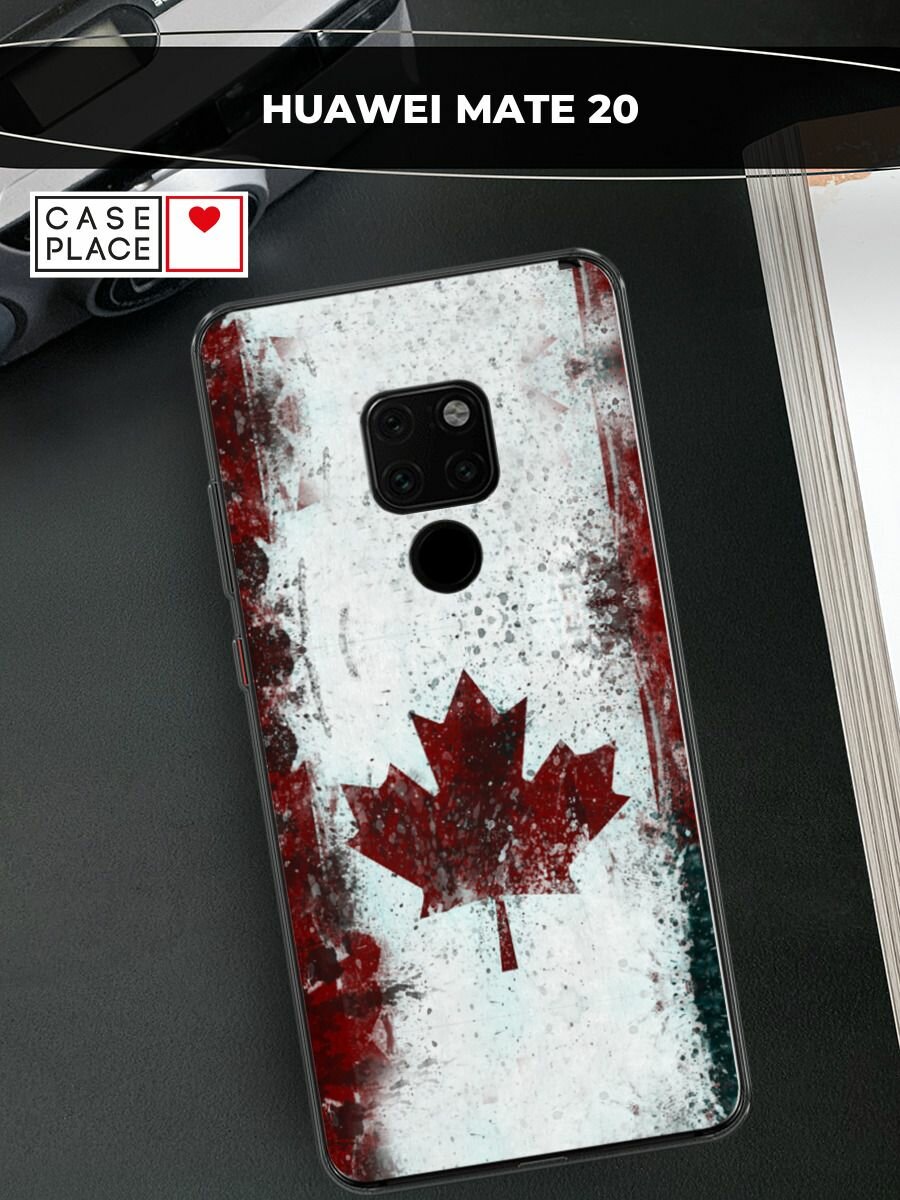 Силиконовый чехол на Huawei Mate 20 / Хуавей Мате 20 с принтом "Канада"