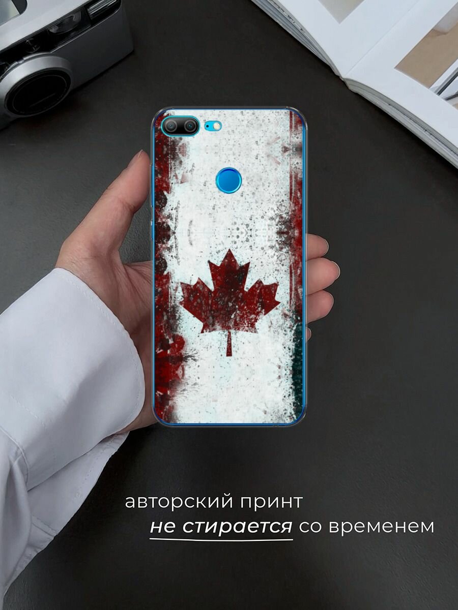 Силиконовый чехол на Honor 9 Lite / Хонор 9 Лайт с принтом "Канада" — фото 1
