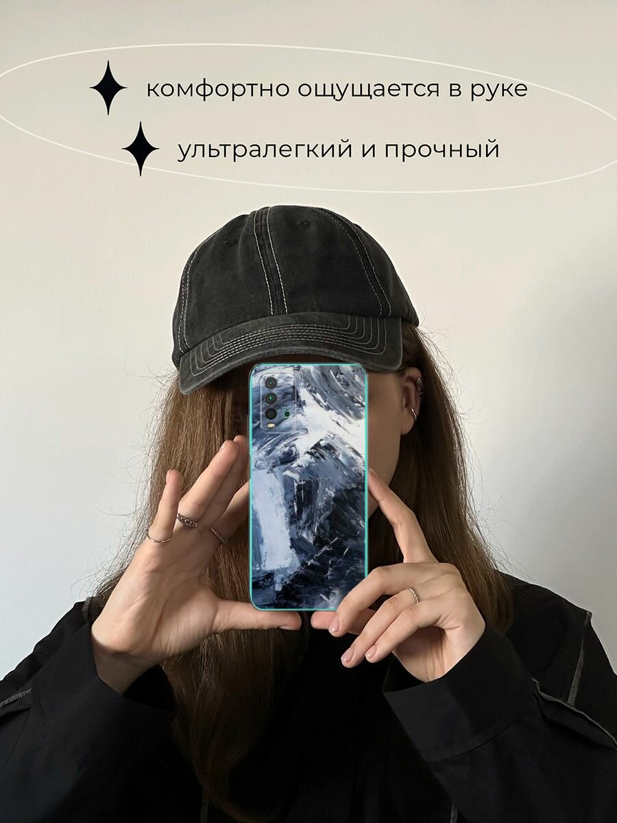 Чехол на Xiaomi Redmi 9T / Сяоми Редми 9Т с принтом "Абстракция живопись" — фото 1