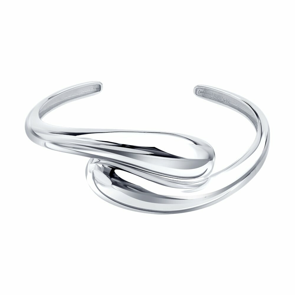 Браслет, серебро, 925 проба, родирование