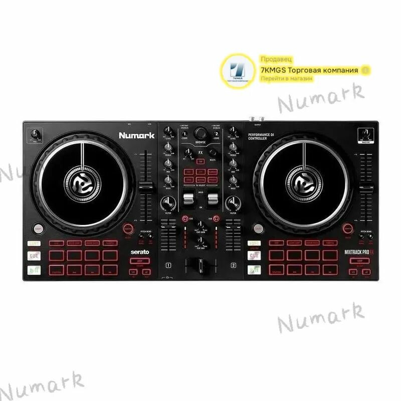 NUMARK PRO FX DJ-контроллер, Контроллер dj 2 - x для serato dj