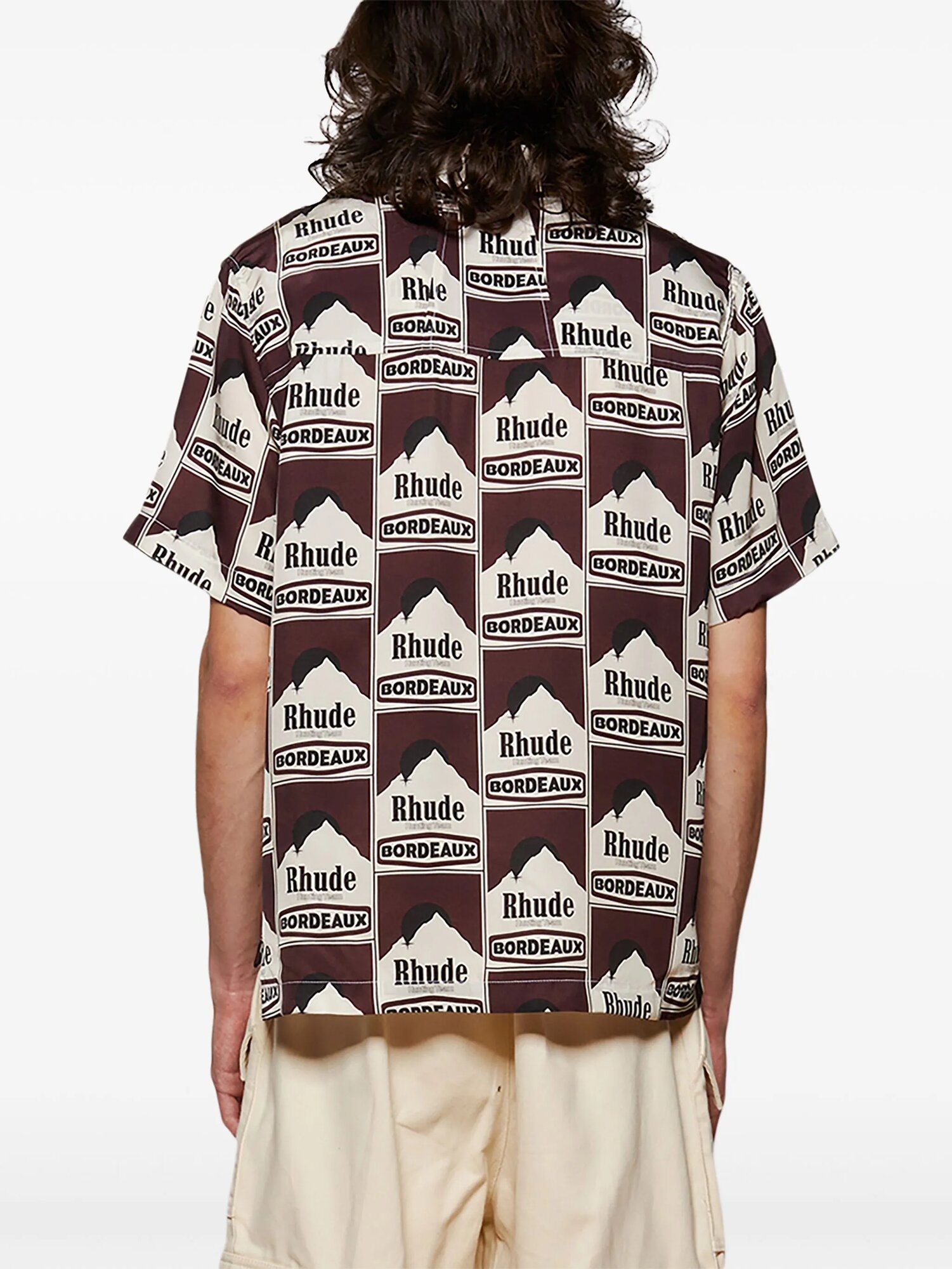 Рубашка Rhude Monlight Bordeaux, размер XL, коричневый — фото 1