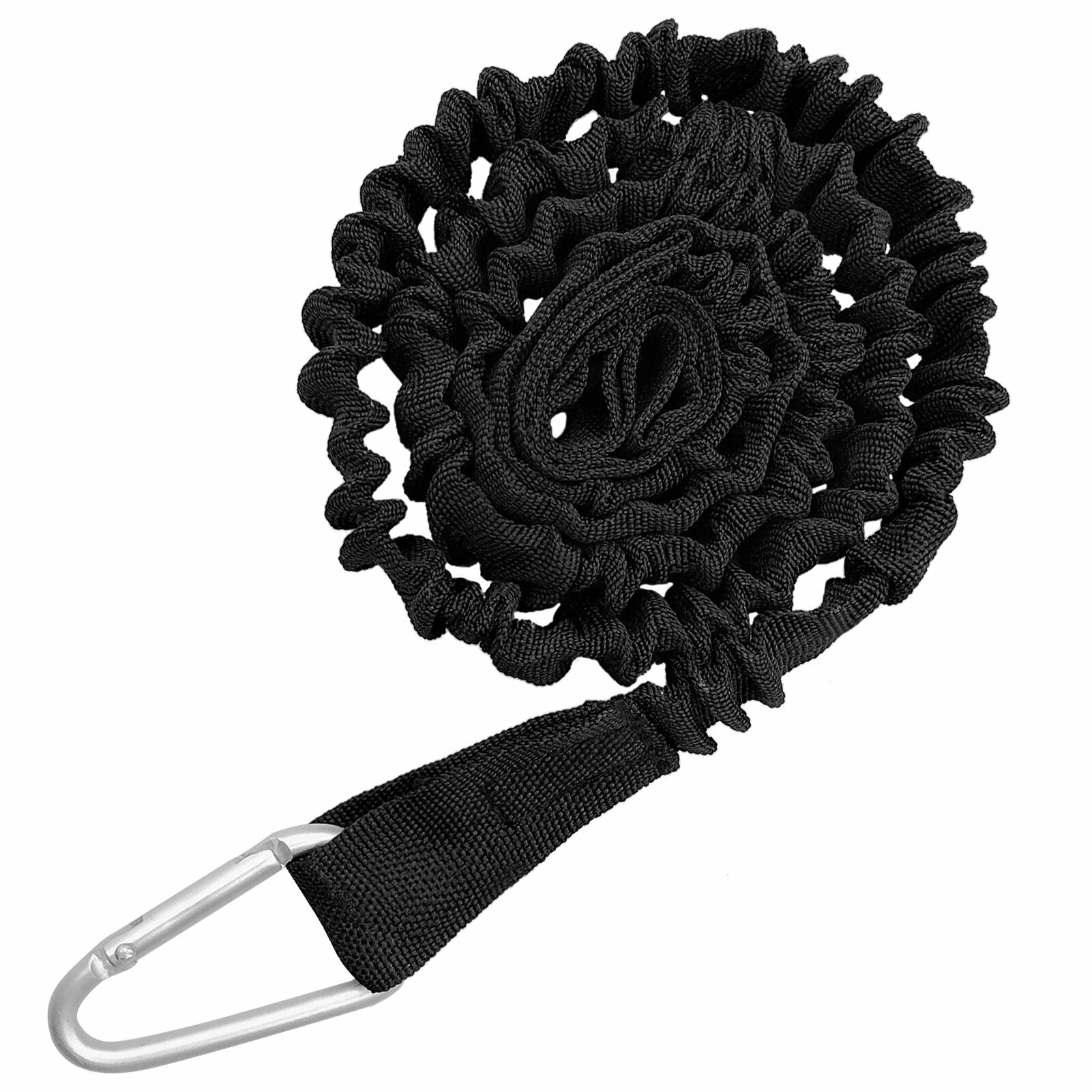 Stretchable Paddle Leash с карабинером формы D для удочек для каяка, каное, лодки, цвет: красный / серый / черный / красный&серый&черный, материал: металл + нейлон, ширина: approx. 2 см / 0.8 дюйма, регулируемая длина: approx. 90 - 145 см / 35.4 - 57.1