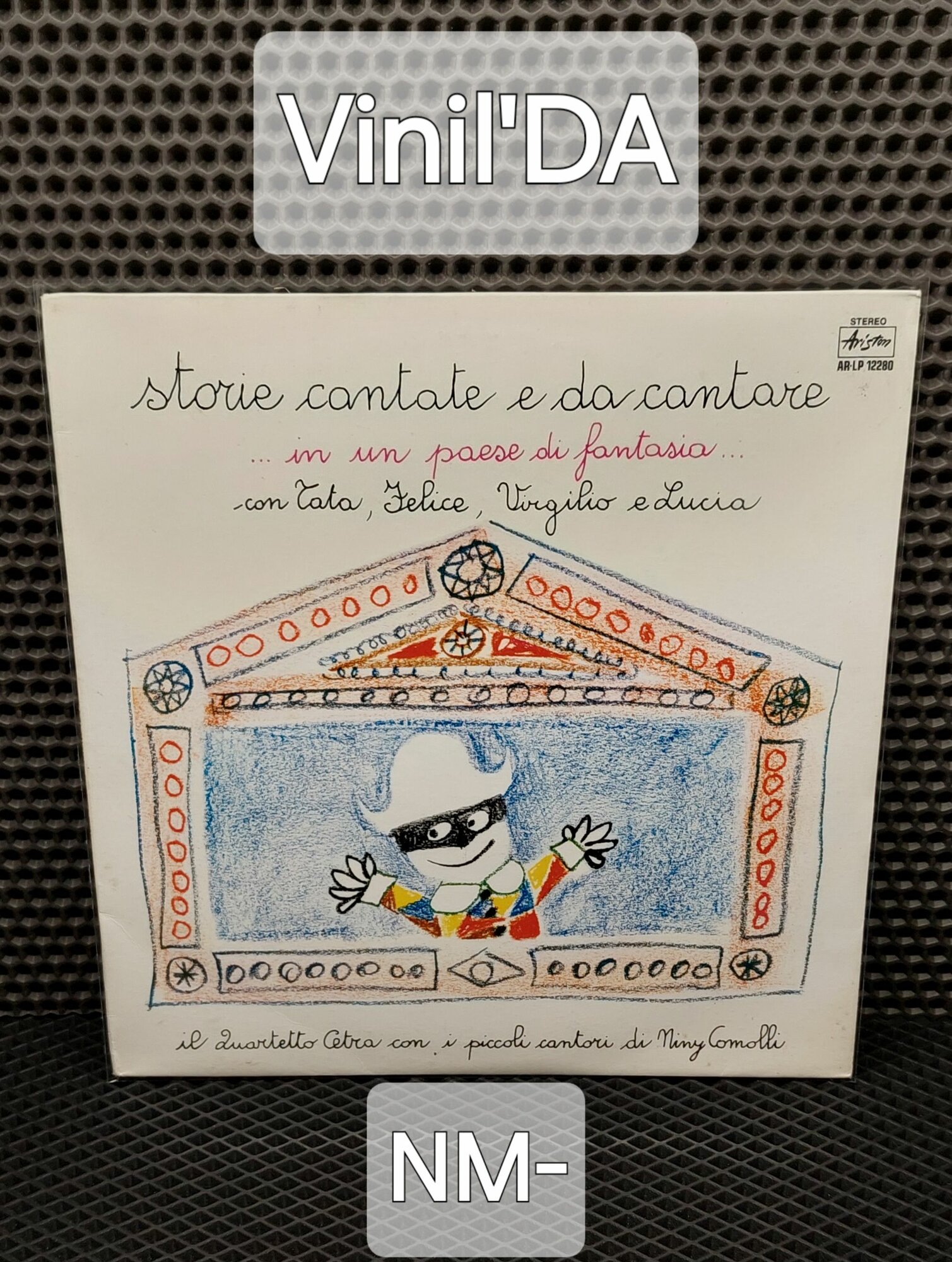 Виниловая пластинка Quartetto Cetra Storie "Cantate E Da Cantare, In Un Paese Di Fantasia.". LP1.