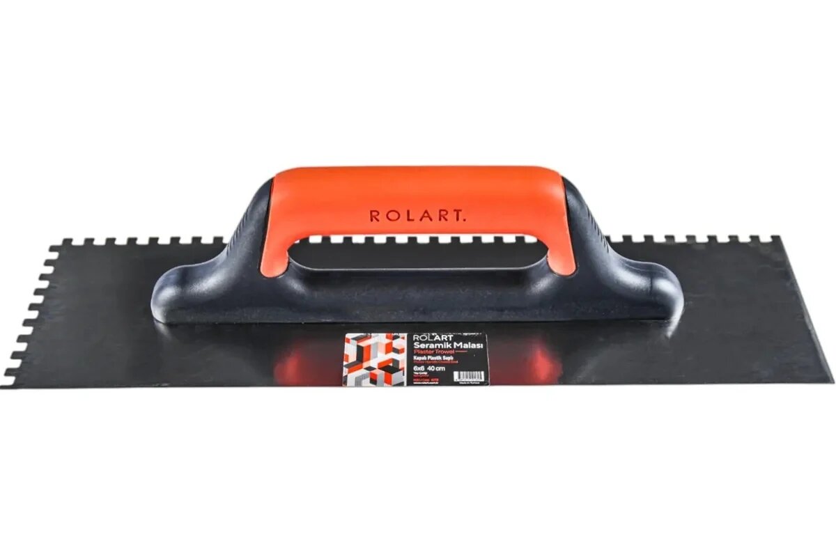Rolart Шпатель для штукатурки 6x6 см, модель 6213, рабочая часть 40 мм, для выравнивания стен