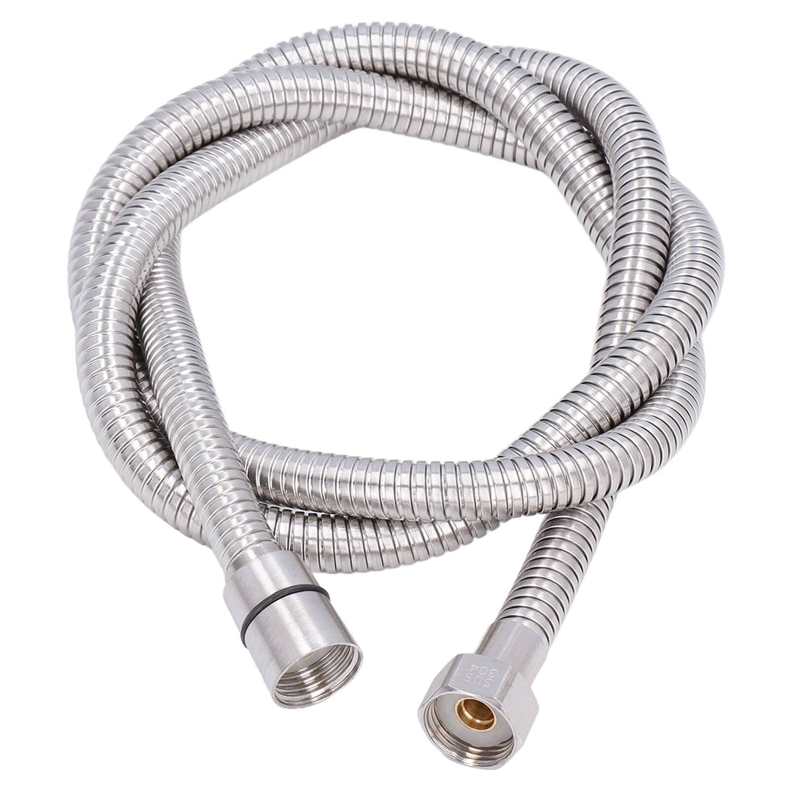 Взрывозащищенный душевой шланг из нержавеющей стали G1/2, шланг для душевой насадки для ванной комнаты, серебристый, 1,5 м/4,9 фута