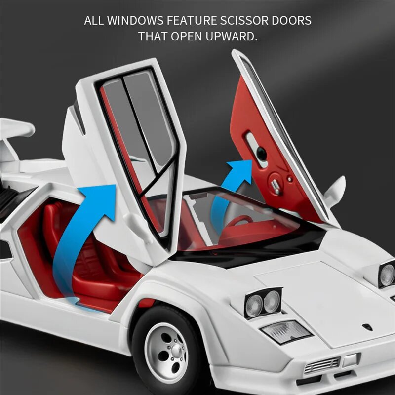 Модель Lamborghini Countach LP5000s 1:32 Белый, White — фото 1