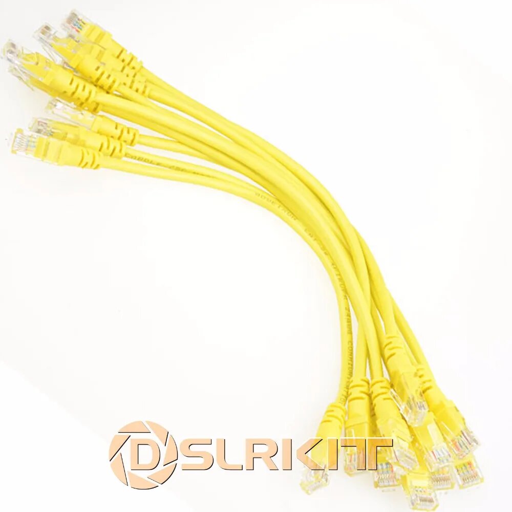 Сетевые кабели Ethernet CAT 5e, 21 см, UTP кабель, 10 шт.