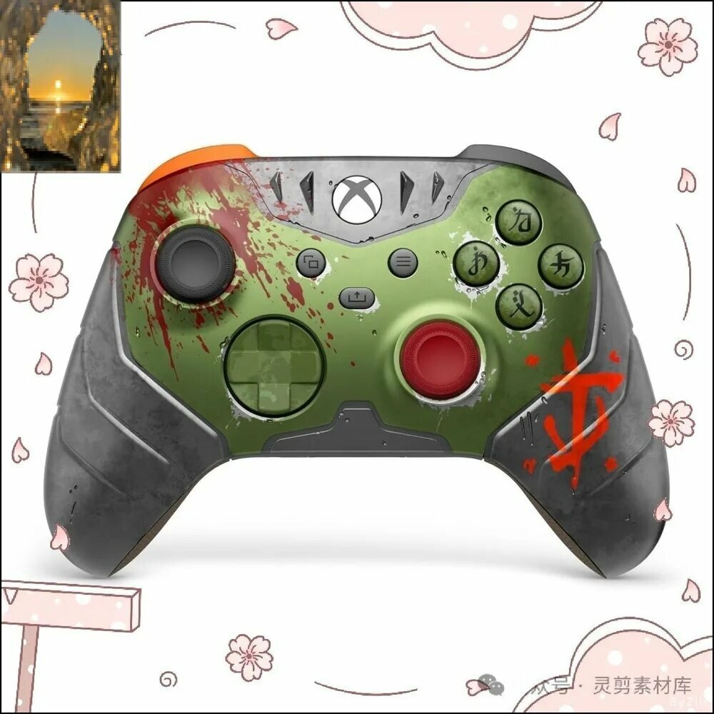 Эксклюзивный лимитированный геймпад Xbox Wireless для DOOM The Dark Ages, премиумисполнения