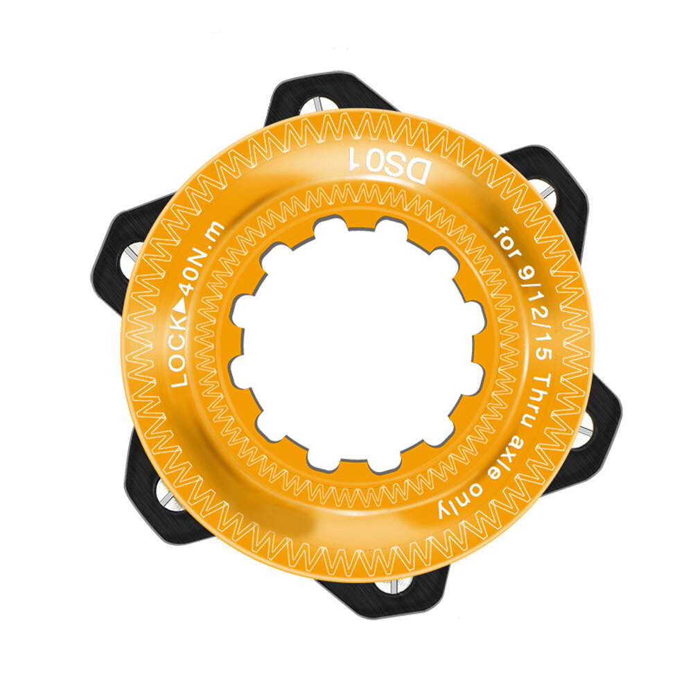 Велосипедный центральный замок из алюминиевого сплава, 6-луночный адаптер, замок велодиска, ступица преобразования, 6 болтов, ротор дискового тормоза