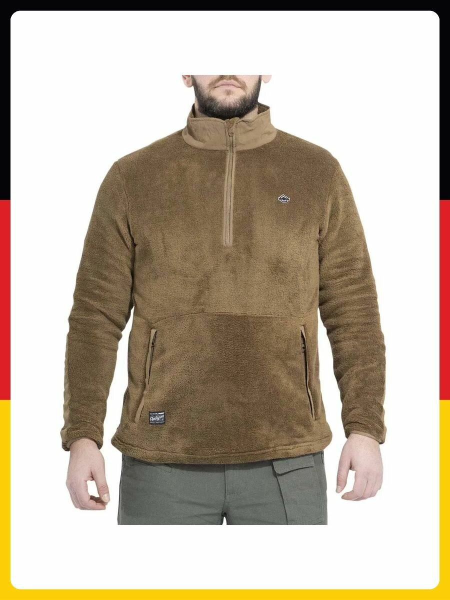 Толстовка Pentagon Grizzly half zip fleece, коричневый, XL