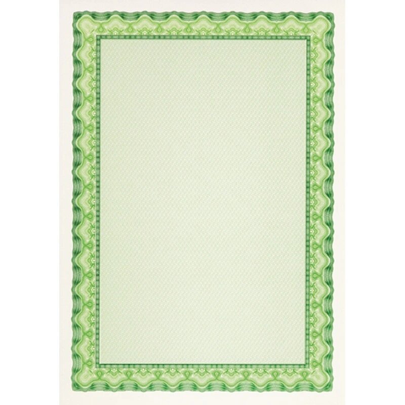 Сертификат-бумага DC-OSD4054 зеленая рамка (А4,115г, уп.25л.)