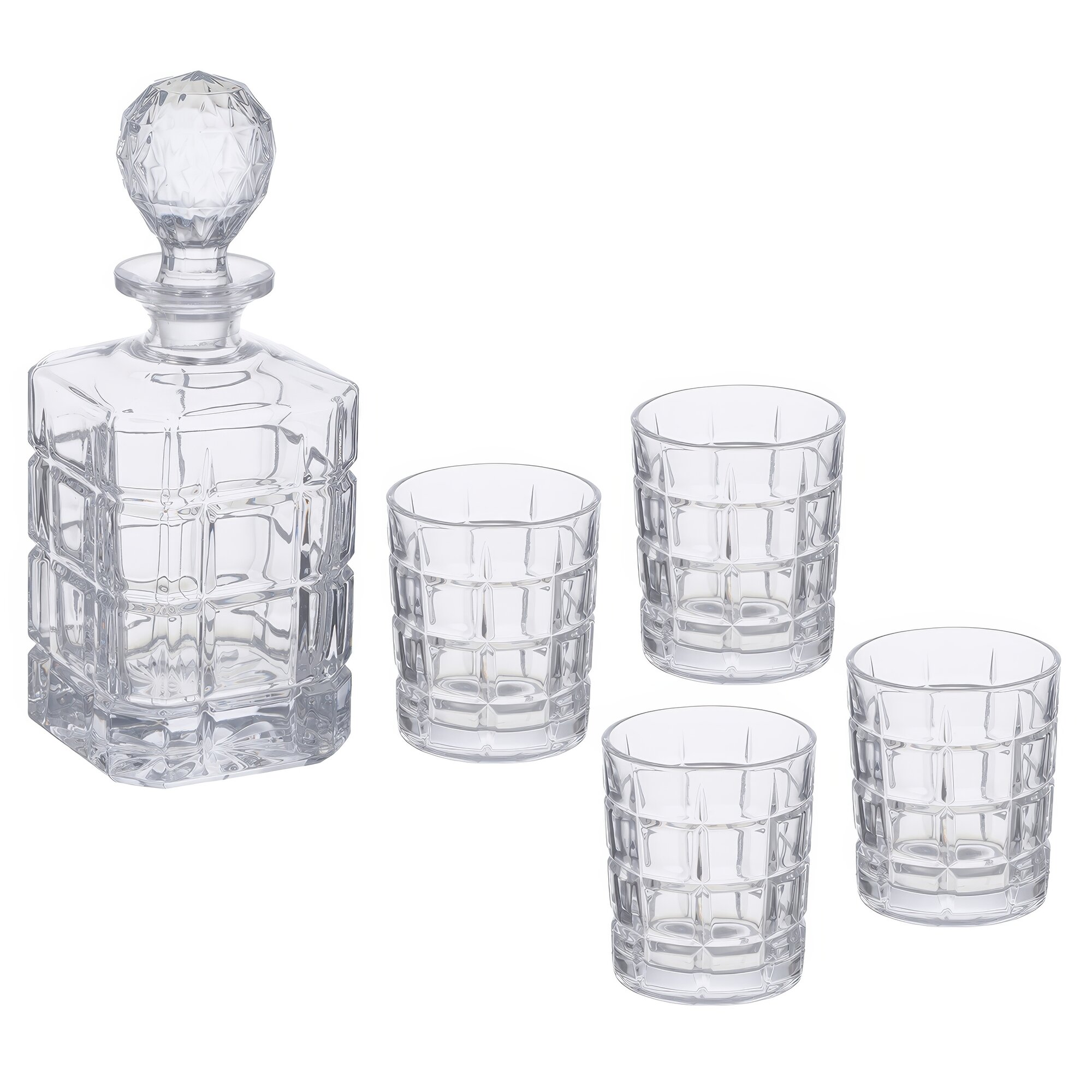 Набор для виски Gipfel Irish 52352, 5 предметов, хрустальное стекло, бесцветный