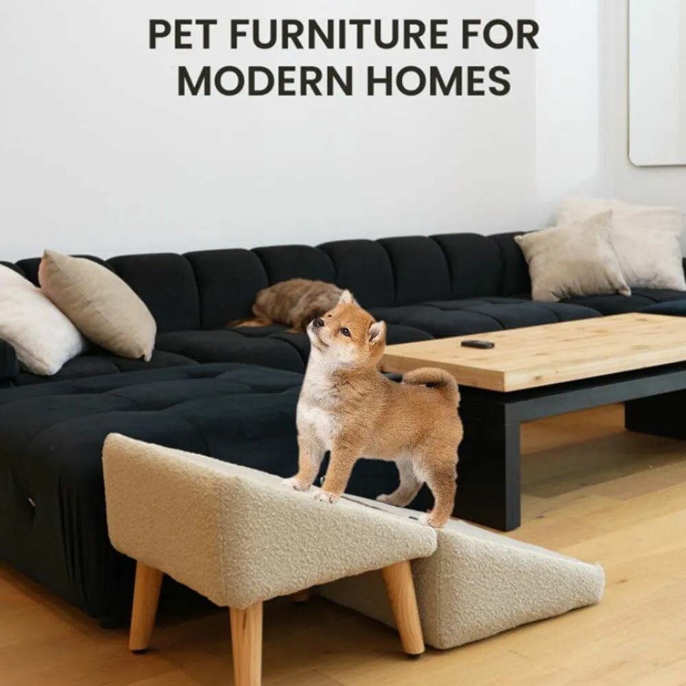 Деревянная лестница-рампа для собак двухвальная разъемный ступенчатый стул для домашнего использования, трансграничный хит продаж для питомцев