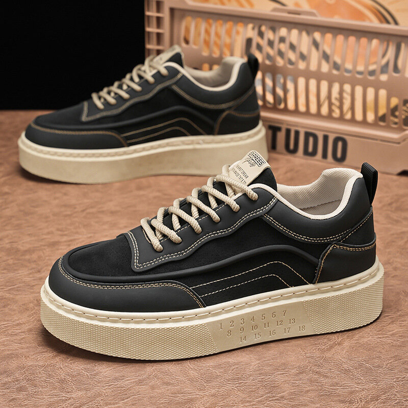 LUO Белые Кеды Мужчины Осень Дыхающие Легкие/Black