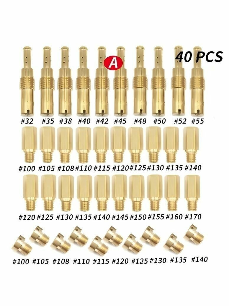 40 шт. карбюратор мотоцикла основной инжектор медленный рельс комплект