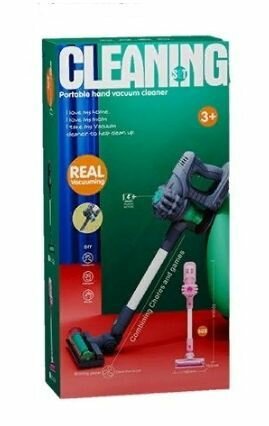 Пылесос вертикальный, на батарейках, для детей, 11см, разноцветный