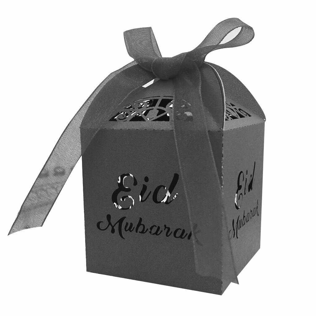 Мусульманский Рамадан Выдалбливает Коробку Конфет Золотого, Серебряного Цвета Ид Шоколадная Коробка Ближний Восток