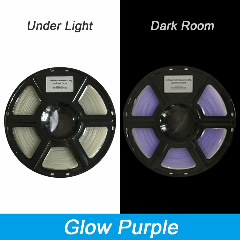 Нить OPY 1.75 Glow PLA пластиковый материал 1 кг Нить для 3D-принтера Purple Color
