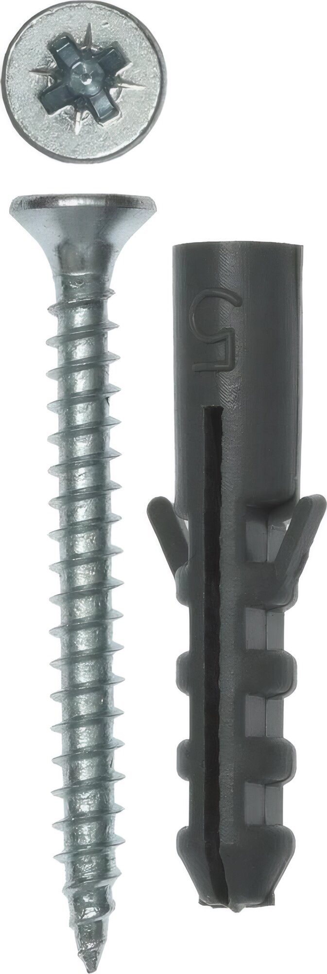 Распорный дюбель с шурупом ЗУБР 30662-05-25