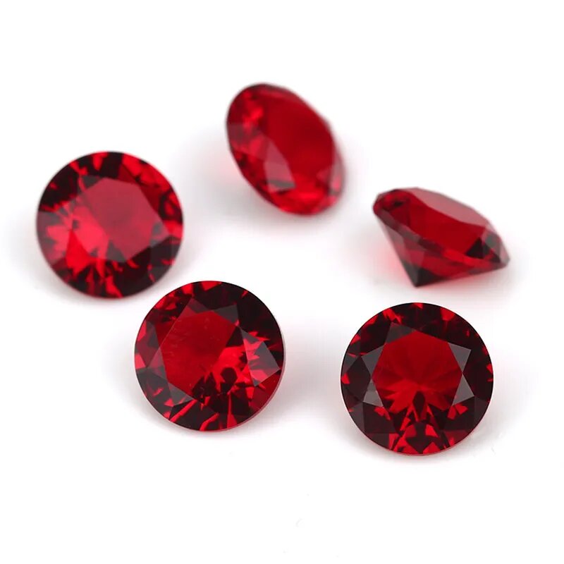 Граненые рубины Garnet, 10 мм, 25 шт, Бордовый