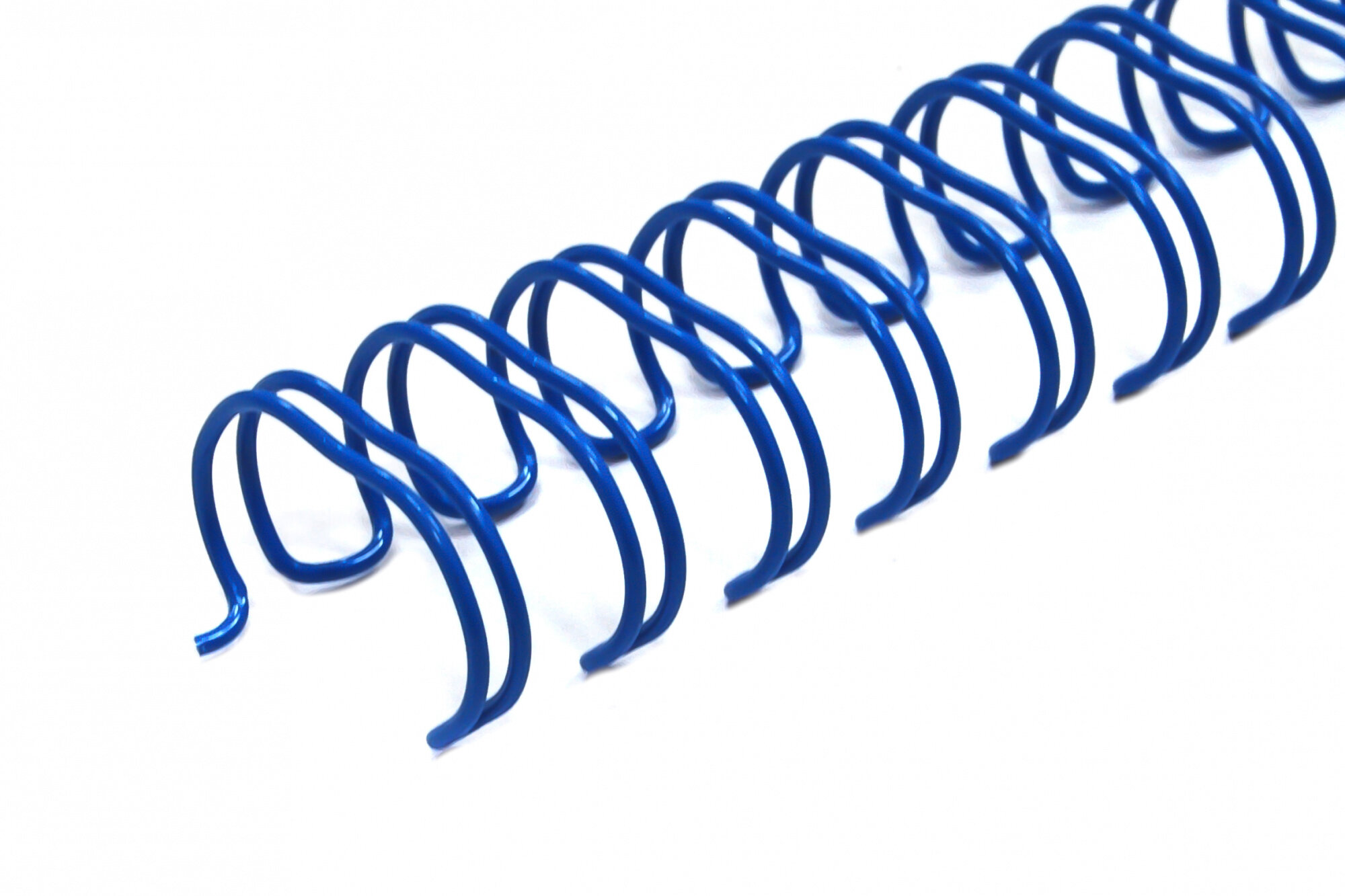 Пружины металлические для переплета 11,1 мм (7/16″), на 76-85 листов, шаг 3:1, 34 крючка, синие, 100 шт, РеалИСТ