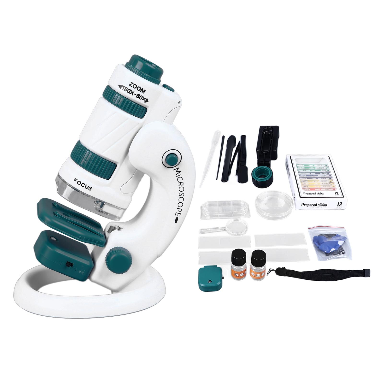 Вертикальный портативный мини-микроскоп с зажимом для смартфона для дигископирования для студентов и взрослых